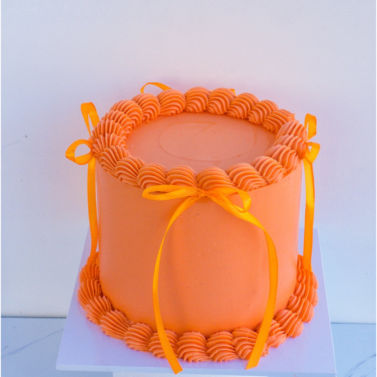 Orange Cake with ribbons | My Baker