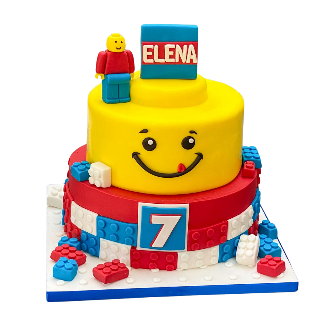 LEGO Inspired Cake - Children's Birthday Cake Delivery – My Baker