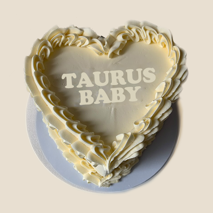 Order Taurus Heart Birthday Cake (Heart Shaped) | My Baker